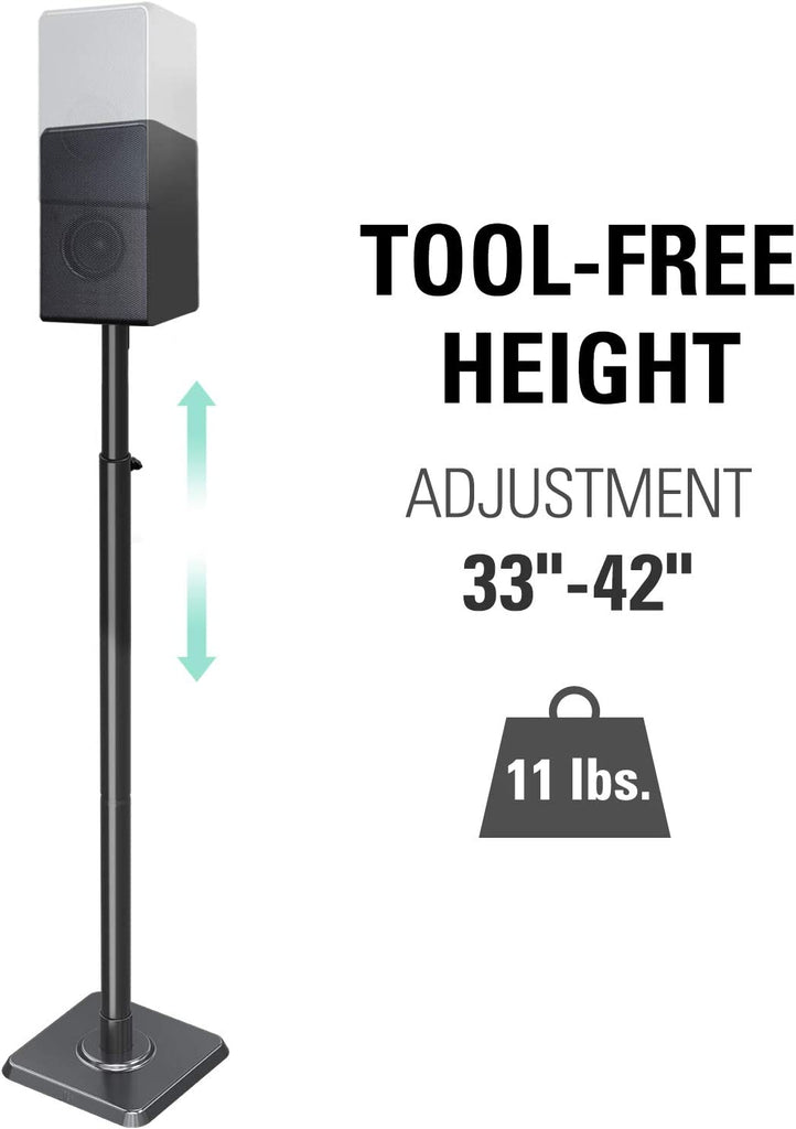 Height Adjustable Speaker Stands Set Of 2 MD5402 – MountingDream