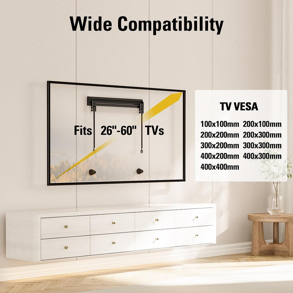 Mounting Dream Studless TV Wall Mount for Most 26-60 Inch TVs, NO Dril ...