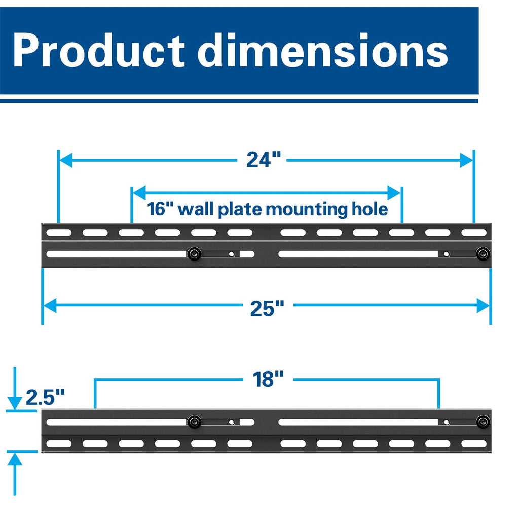 TV Wall Mount Extension Bracket Extends The Wall Plate to 24'' MD5232 ...